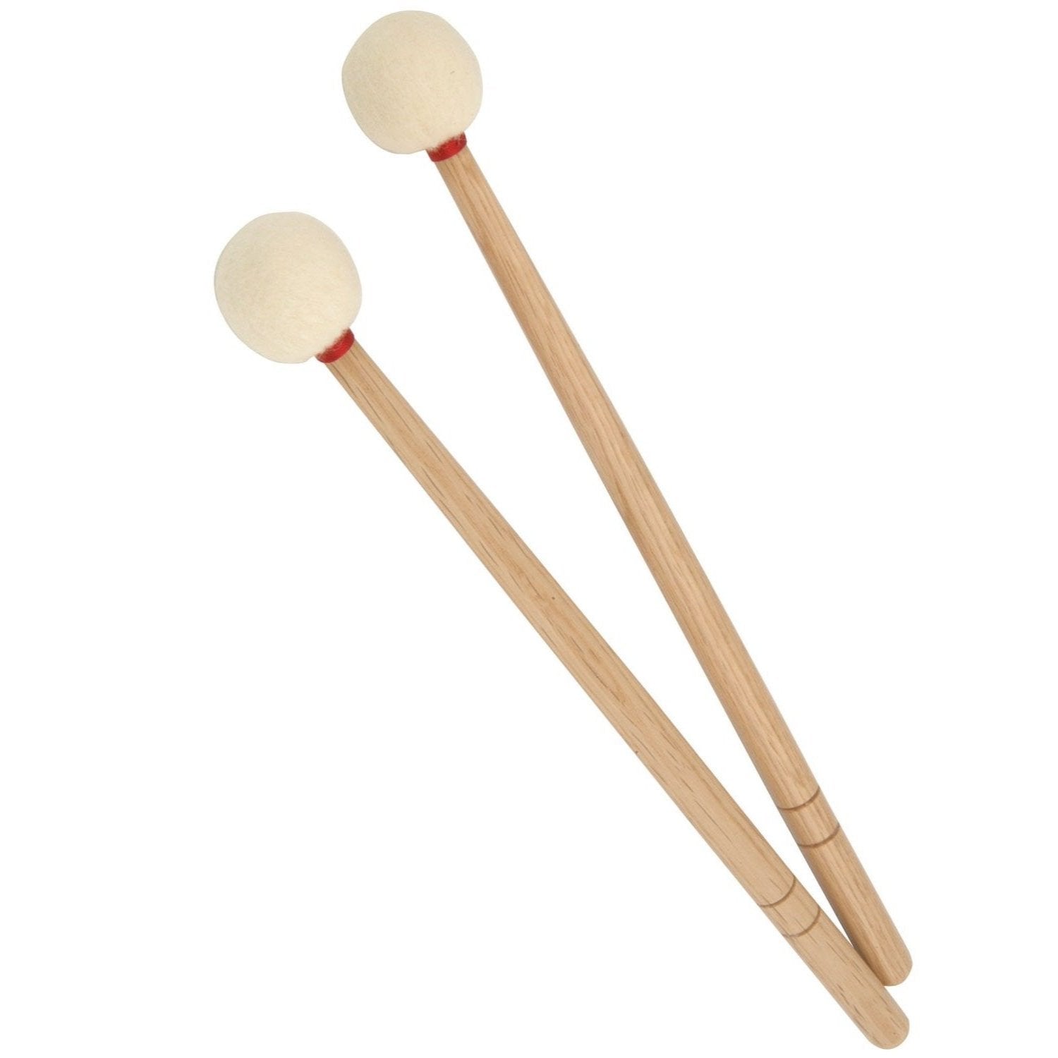 Oak Percussion Mallets - Wrapped Medium Felt Beater Pair | Music Bits ...